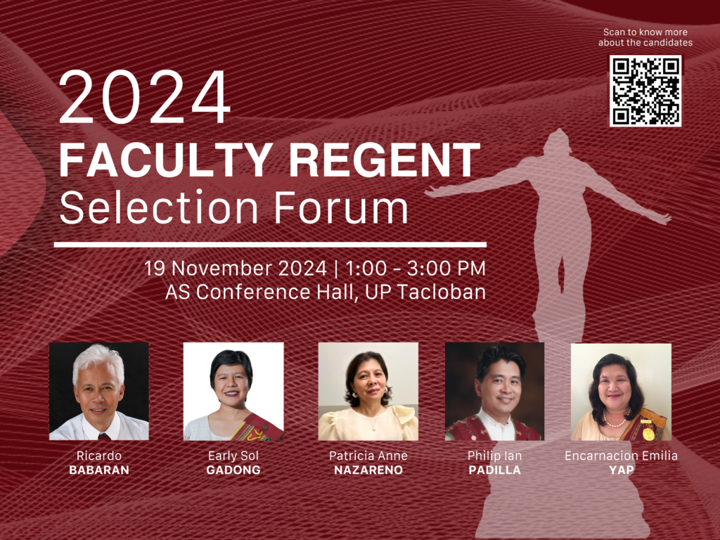 2024 Faculty Regent Selection Forum – University of the Philippines ...