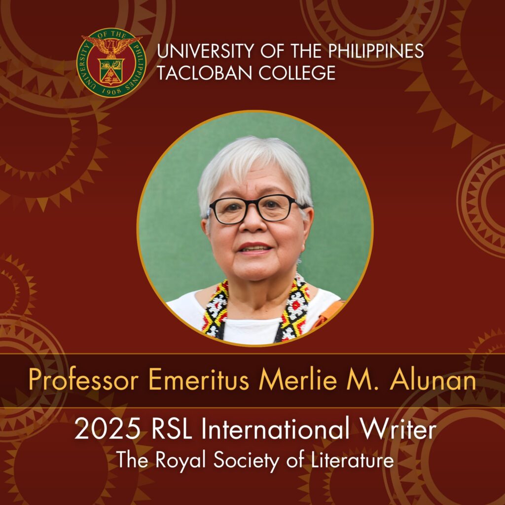 UP Tacloban College congratulates Professor Emeritus Merlie M. Alunan ...